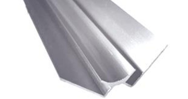 Προφίλ αλουμινίου εσωτερική γωνία για pvc mega panel επένδυσης τοίχου